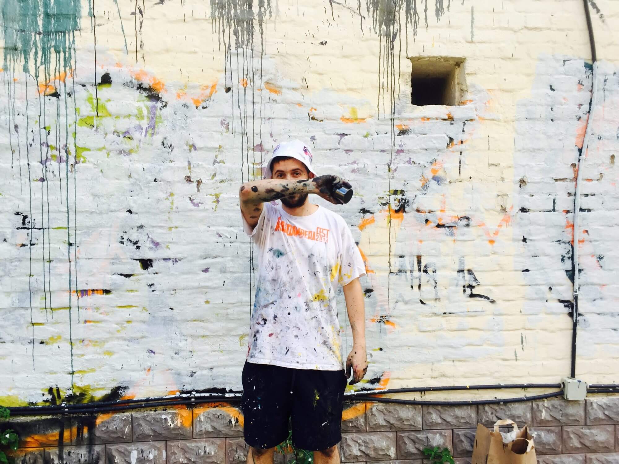 Street artist Sebas Velasco new mural, Kiev, Ukraine 2016 ...