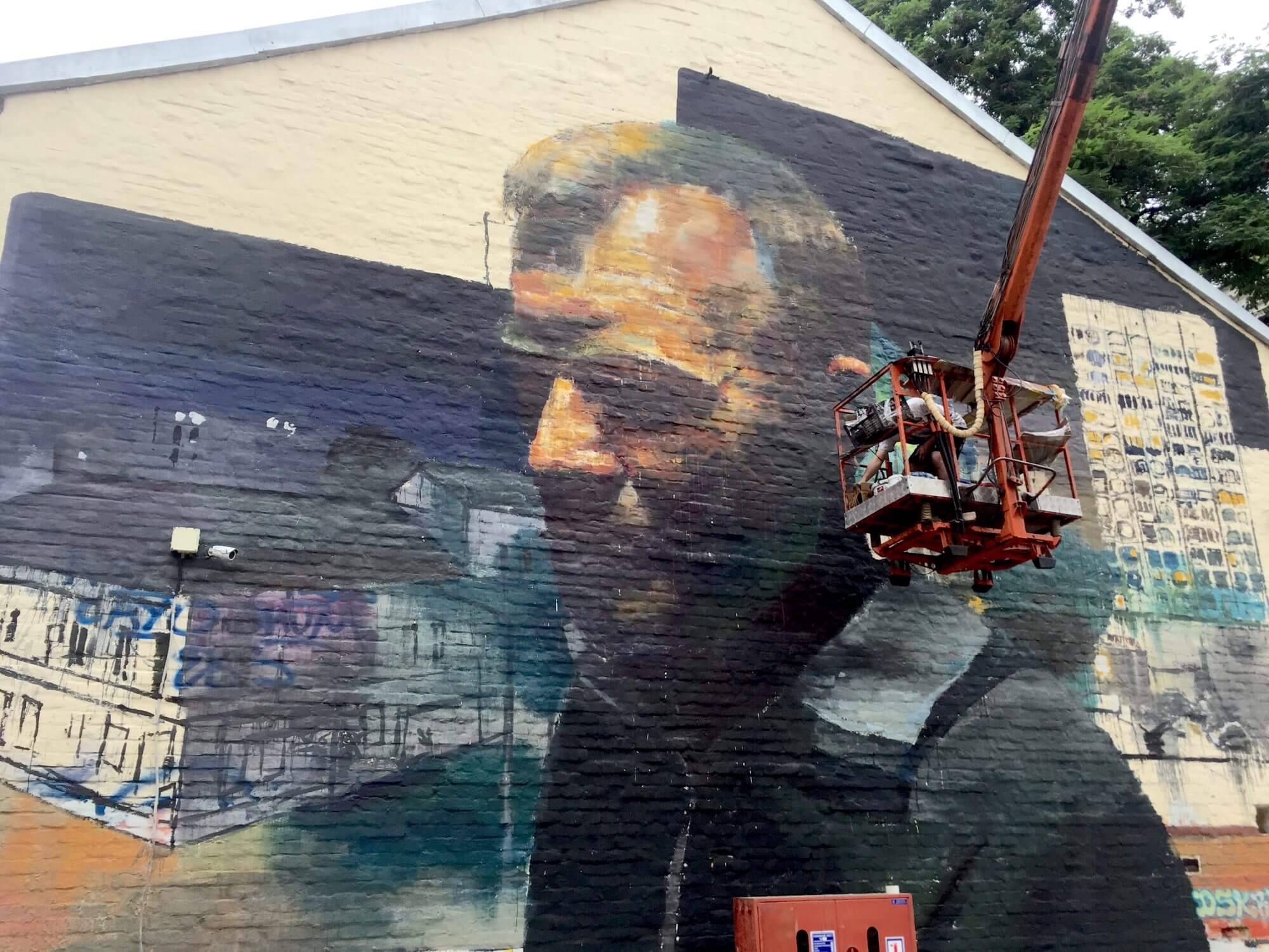 Street artist Sebas Velasco new mural, Kiev, Ukraine 2016 ...