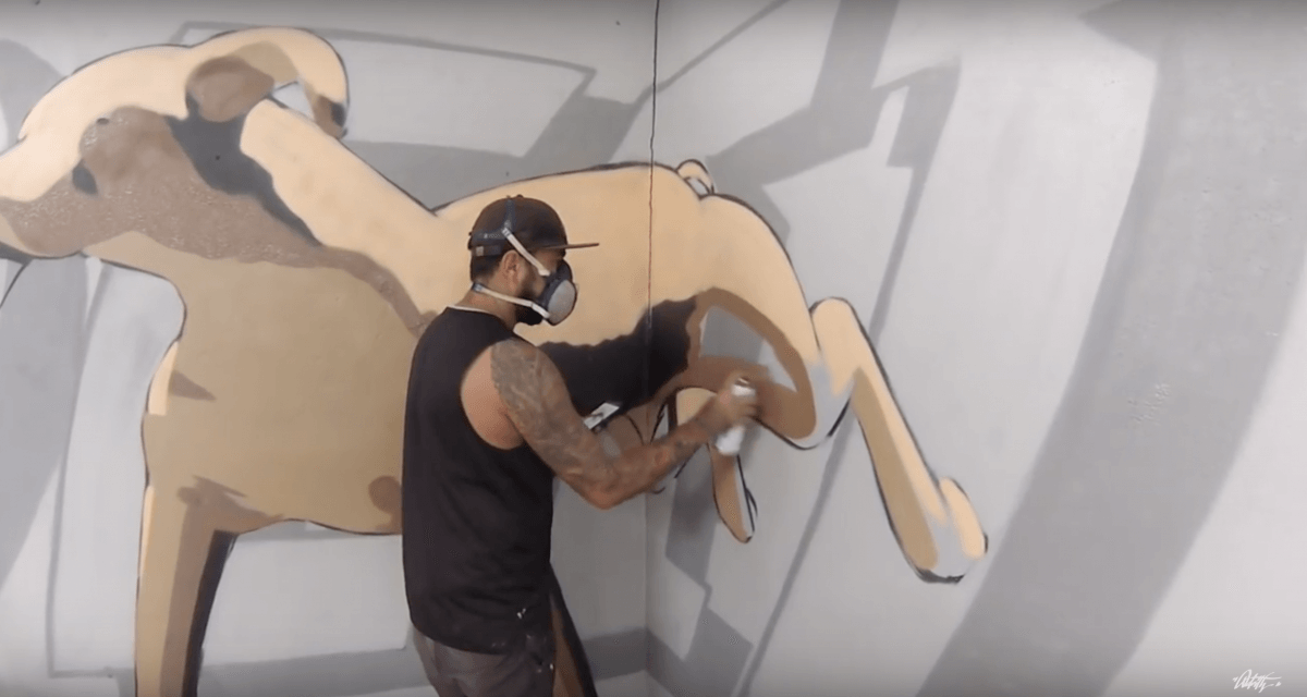 Interview with Anamorphic 3D street artist Odeith about his 'Running Dog'