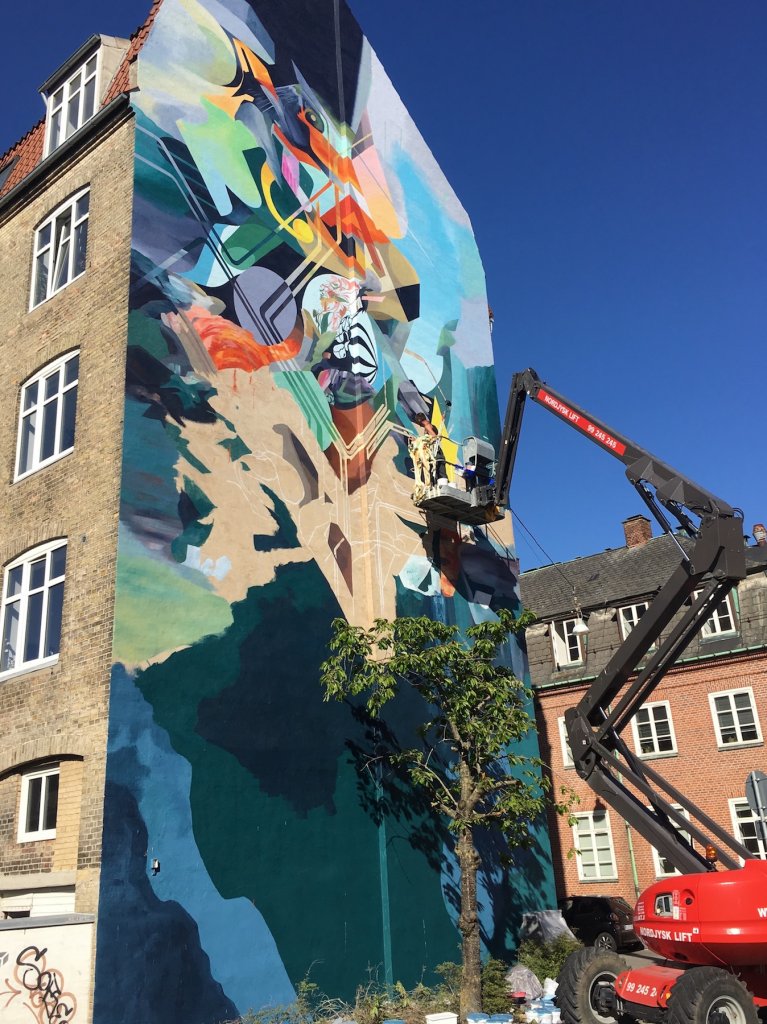 Oliver Vernon Paints his Biggest Ever Mural for “Out in the Open ...