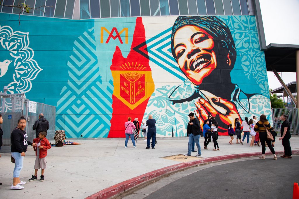 Shepard Fairey pays tribute to Maya Angelou, Dr. Maya Angelou Community ...
