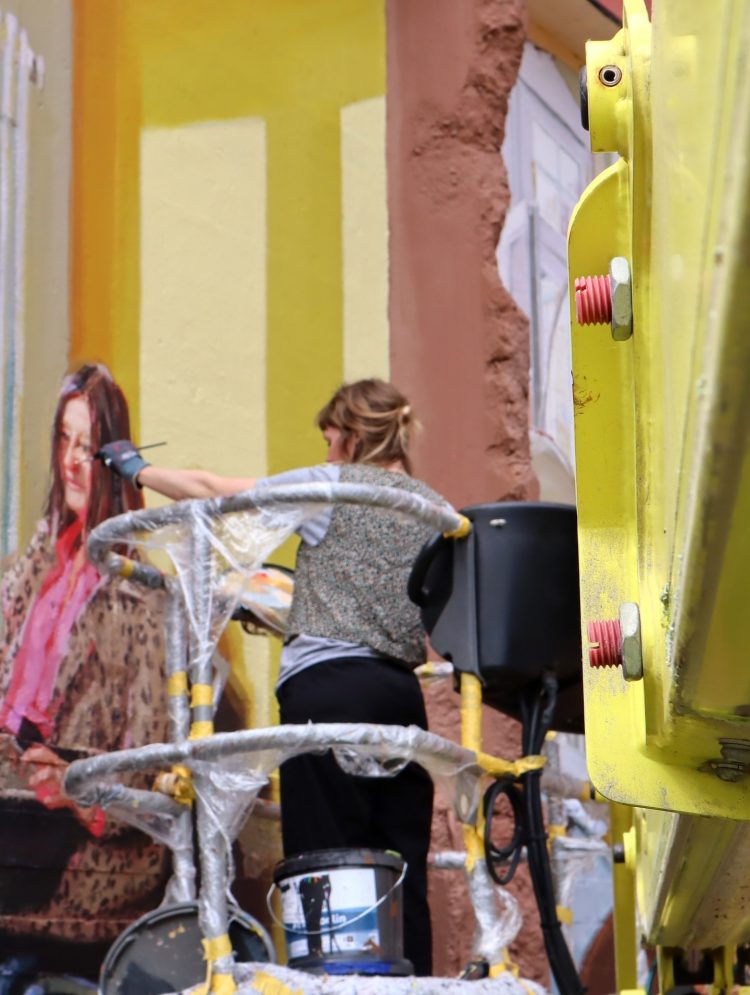 Windows // Women: Helen Bur’s Street Art Mural Reimagines Historic ...