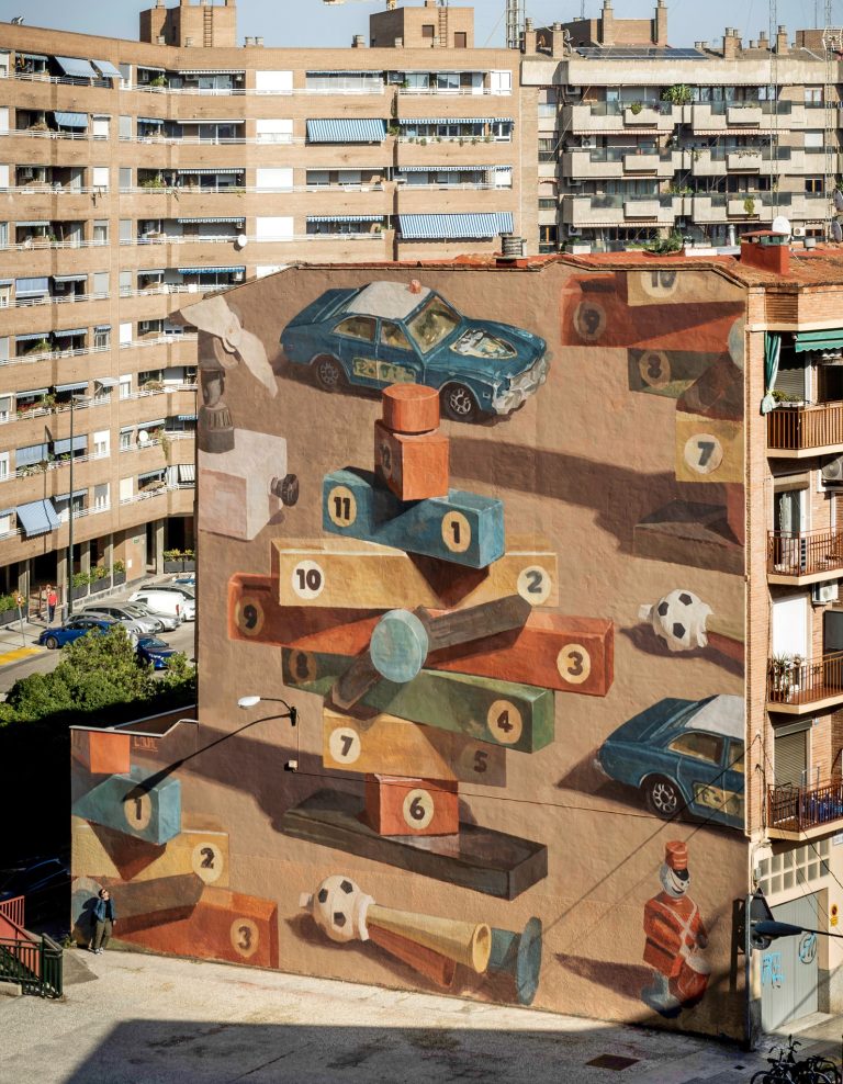 Lonac Playground Mural Zaragoza | ASALTO Festival Street Art